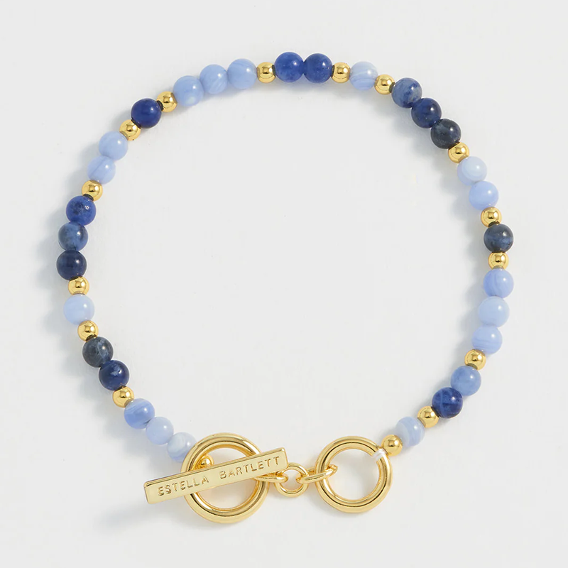 Estella Bartlett Blue Semi Precious Beaded Bracelet – Sugar Mango