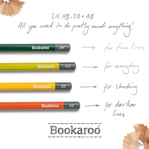 Bookaroo Graphite Pencils-Set of 4 – Sugar Mango